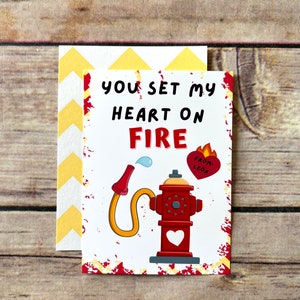 Fireman Valentines Cards. Kids. Fire Truck Crayons. Class Favors ...