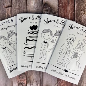 Personalized Wedding Coloring Book for Kids Fun Wedding Favors ...