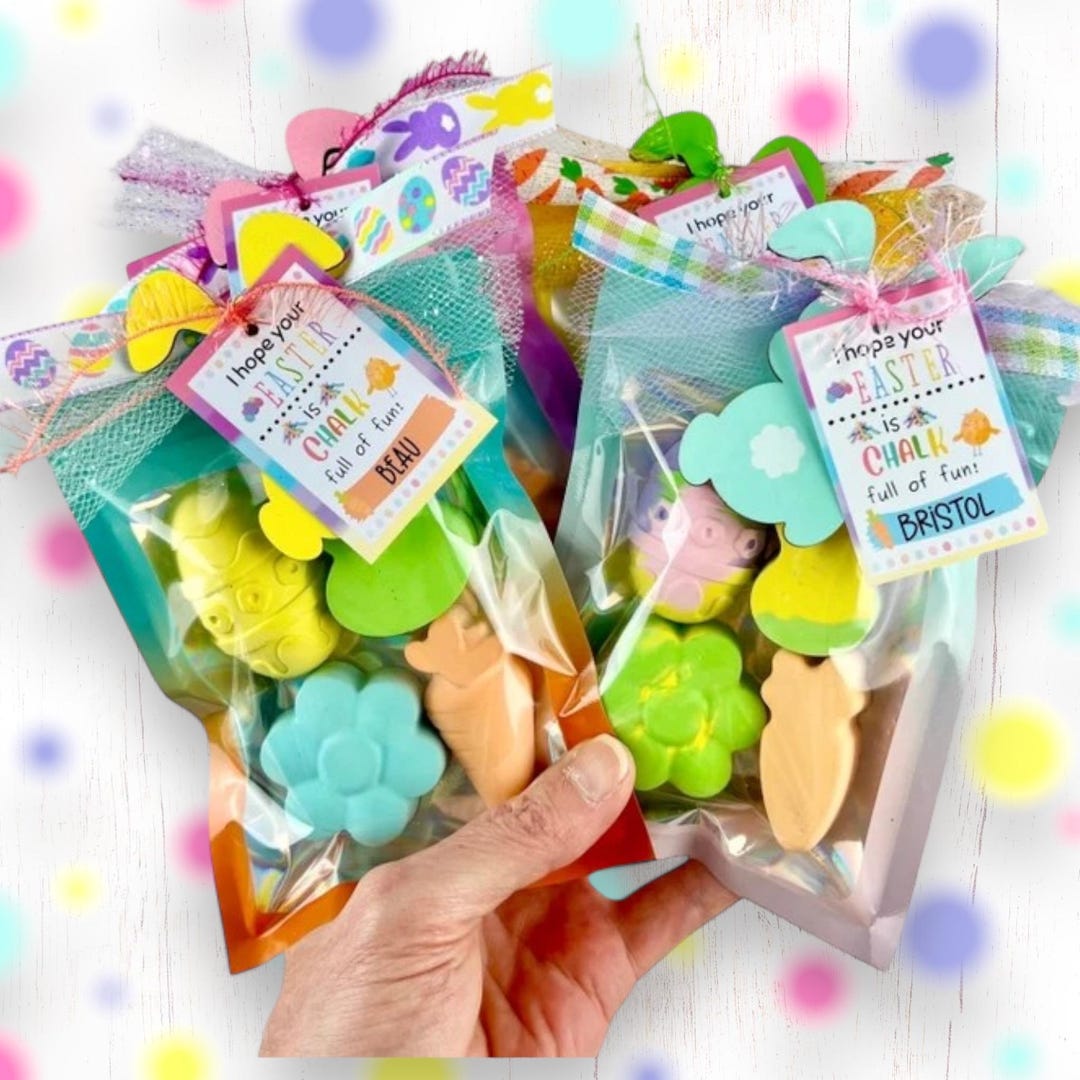 Easter Chalk. Easter Basket Stuffers. Kids Easter Gifts. Bunny Chalk ...