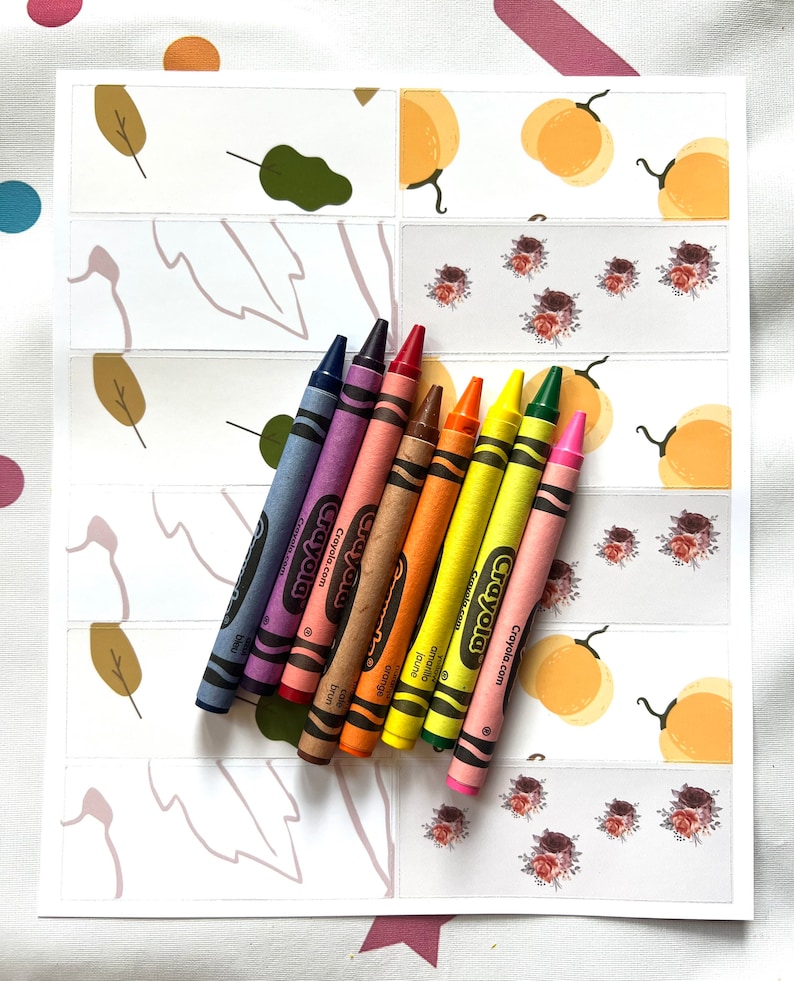 Pumpkin Mini Color Packs. Personalized. Party Favors. Kids - Etsy