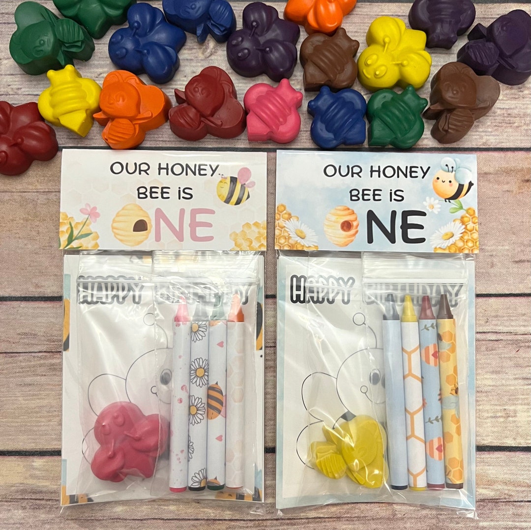 Honey Bee Mini Color Packs. Personalized. Party Favors. Kids Gifts ...