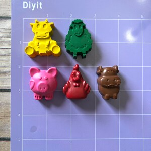 Farm Animal Mini Color Packs. Personalized. Party Favors. Kids Gifts ...