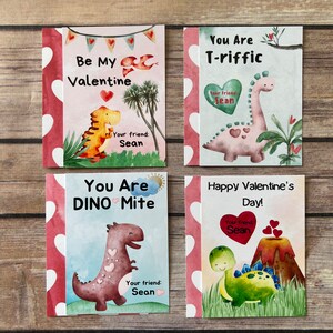 Dinosaur Valentines Cards. Kids. Dinosaur Crayons. Class Favors ...
