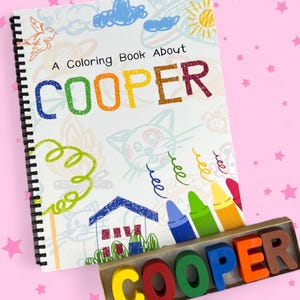 Personalized Kids Color Books - Coloring Fun Activity Pages - Unique ...