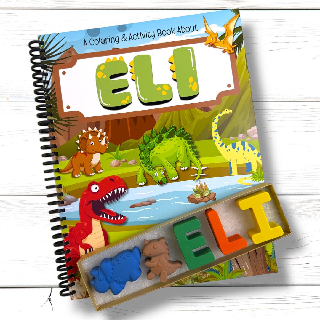 Personalized Dinosaur Activity Books for Kids: Engaging Coloring Fun ...