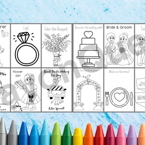 Personalized Wedding Coloring Book for Kids - Fun Wedding Favors ...