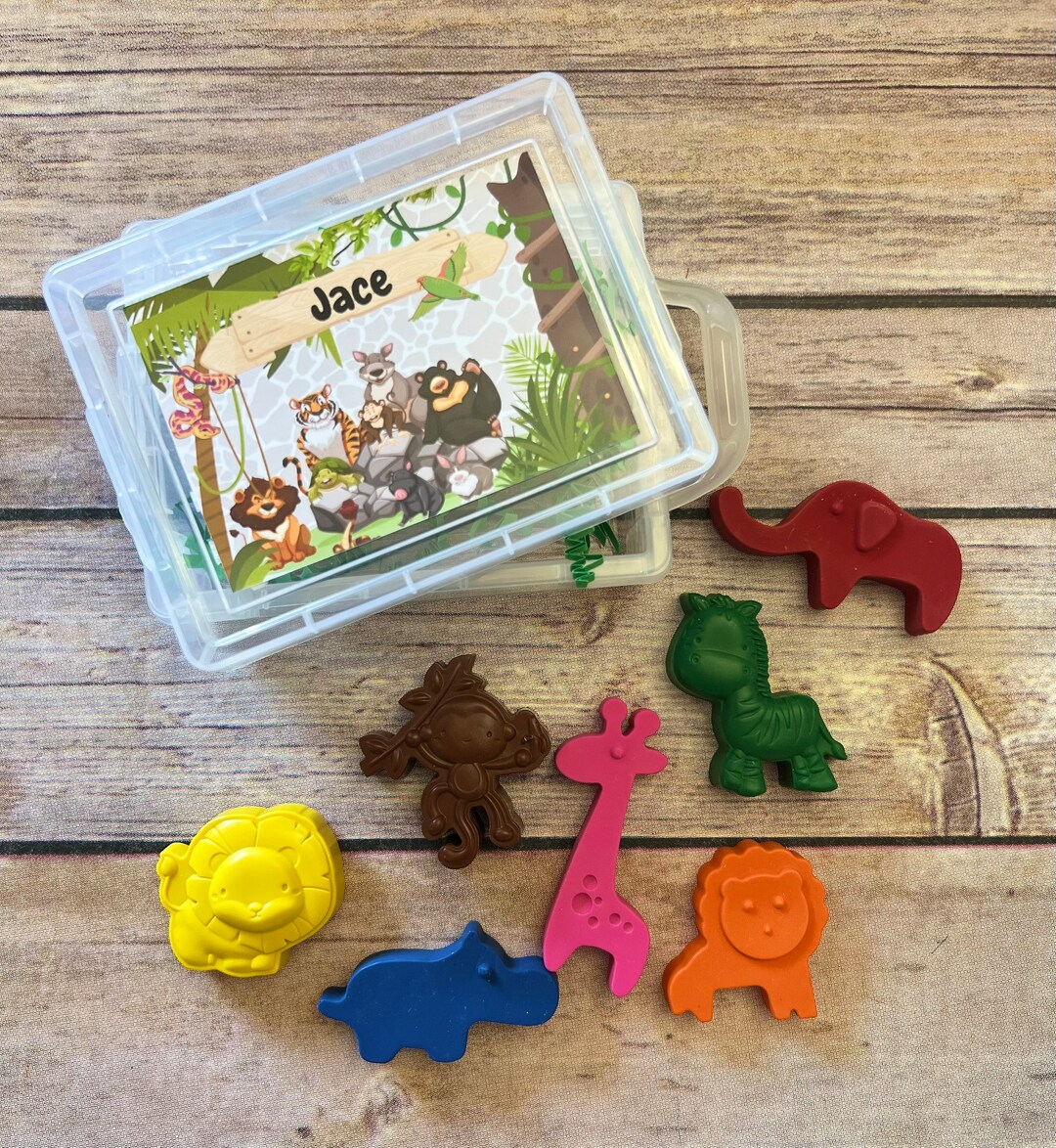 Safari Gift Box Set. Animal Crayons. Thank You Favors. Safari Birthday ...
