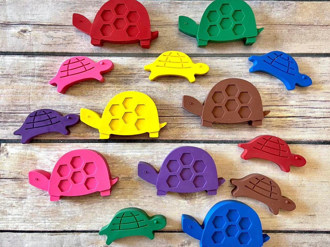 Sea Turtle Crayons Fun and Colorful Birthday Favors for Kids Thank You ...