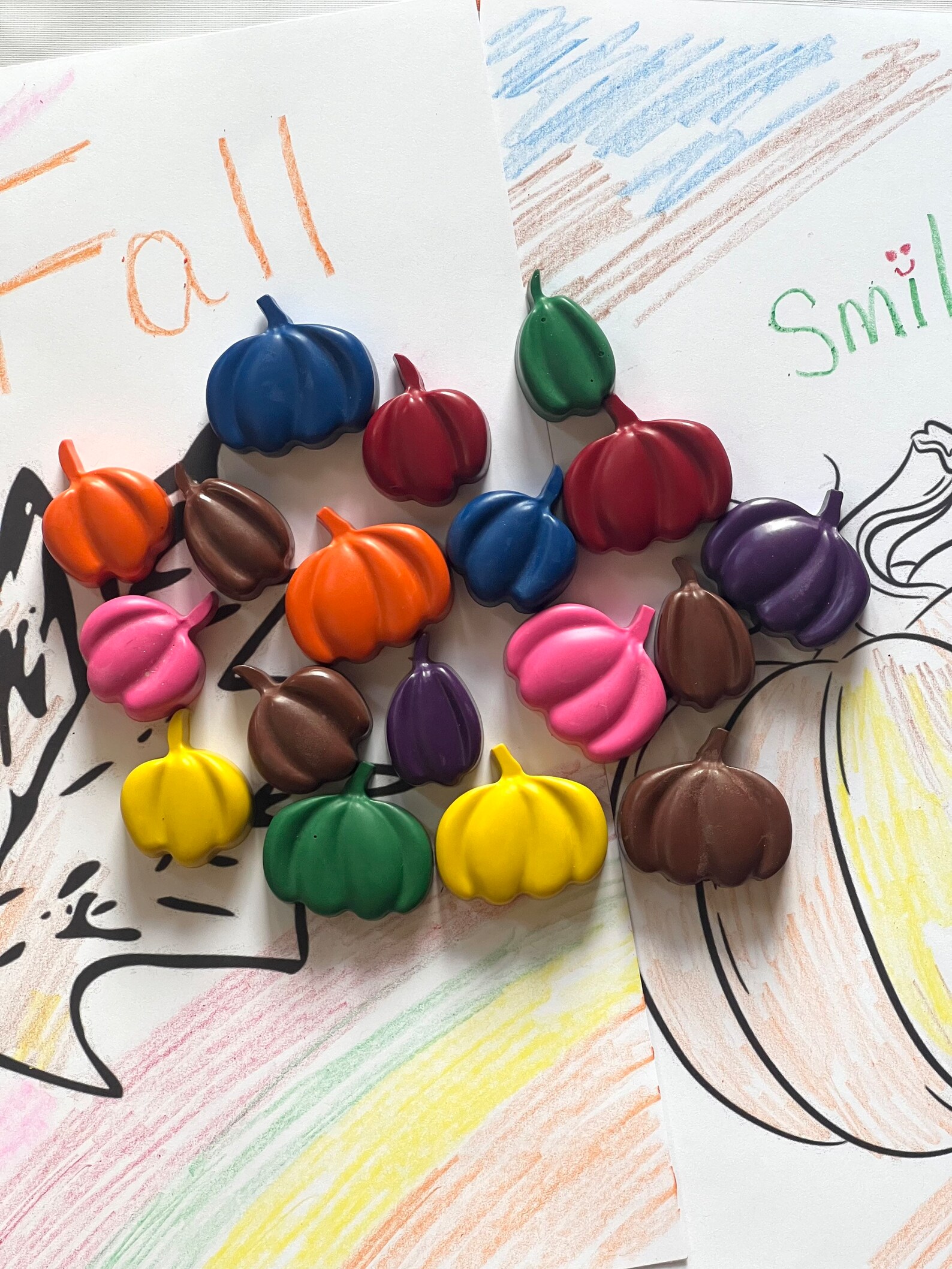 Pumpkin Mini Color Packs. Personalized. Party Favors. Kids - Etsy