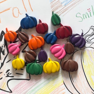 Pumpkin Mini Color Packs. Personalized. Party Favors. Kids - Etsy
