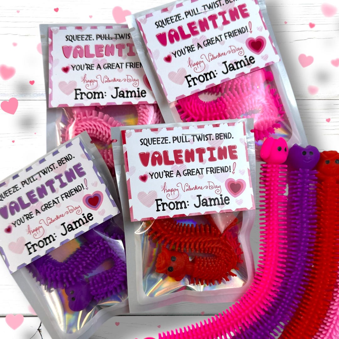 Custom Valentine Fidget Treats: Ideal for Classroom Gifts and Party ...