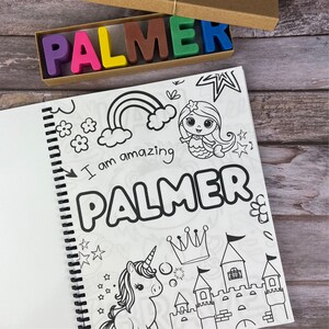 Personalized Kids Color Books - Coloring Fun Activity Pages - Unique ...