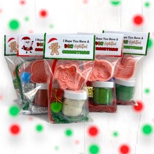 Christmas Play Dough Favors Personalized Sensory Kits for Kids Perfect ...