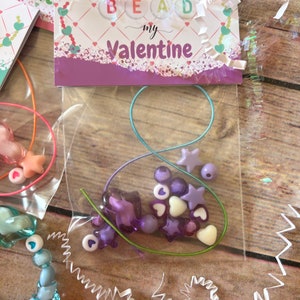 Bead My Valentine Valentines Day Cards. DIY. Valentine - Etsy