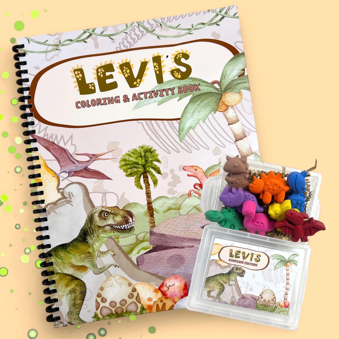 Personalized Dinosaur Activity Books for Kids: Engaging Coloring Fun ...
