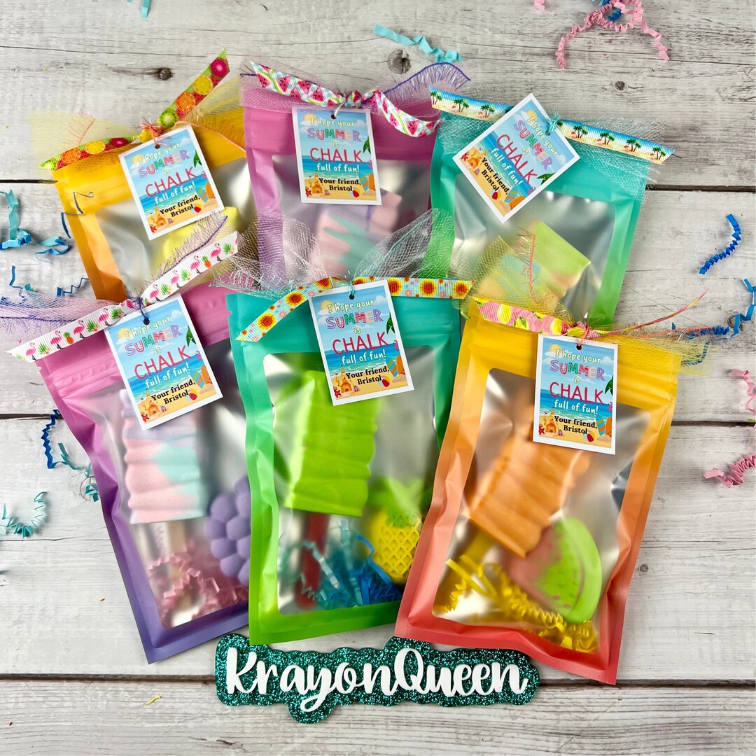 Personalized Summer Chalk Set - Popsicle Theme - Perfect for Kids ...