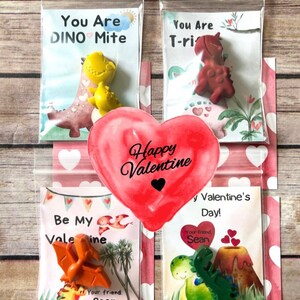 Dinosaur Valentines Cards. Kids. Dinosaur Crayons. Class Favors ...