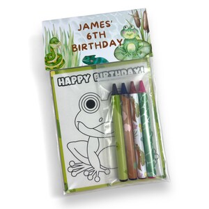 Personalized Reptile Mini Color Packs - Frog and Turtle Crayons ...