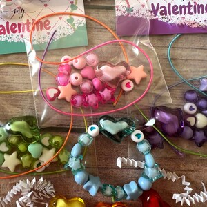 Bead My Valentine Valentines Day Cards. DIY. Valentine - Etsy