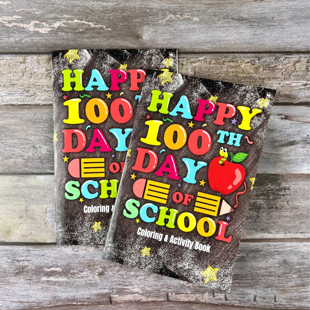 100th Day of School Coloring & Activity Books Ideal for Kids' Classroom ...