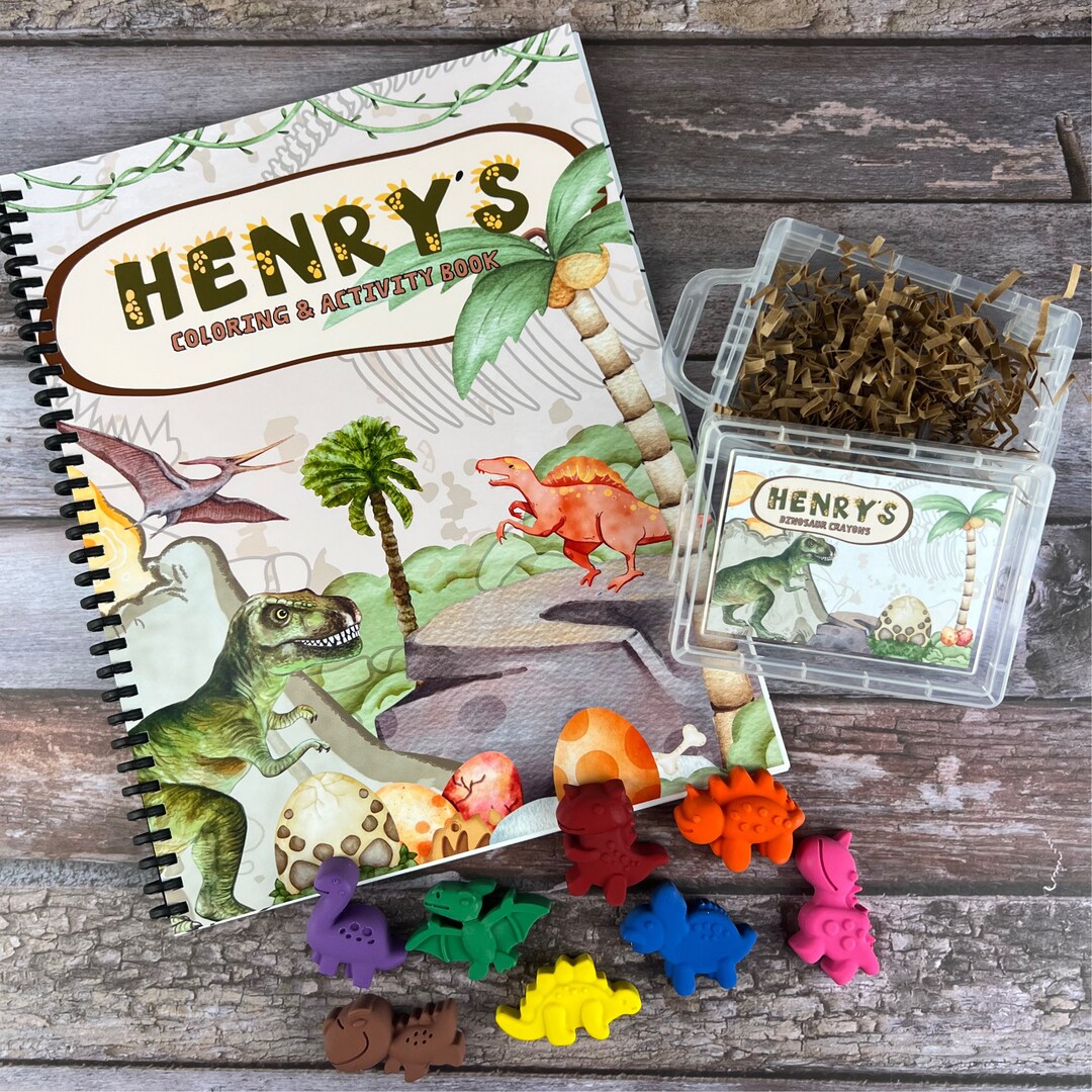 Personalized Dinosaur Activity Books for Kids: Engaging Coloring Fun ...