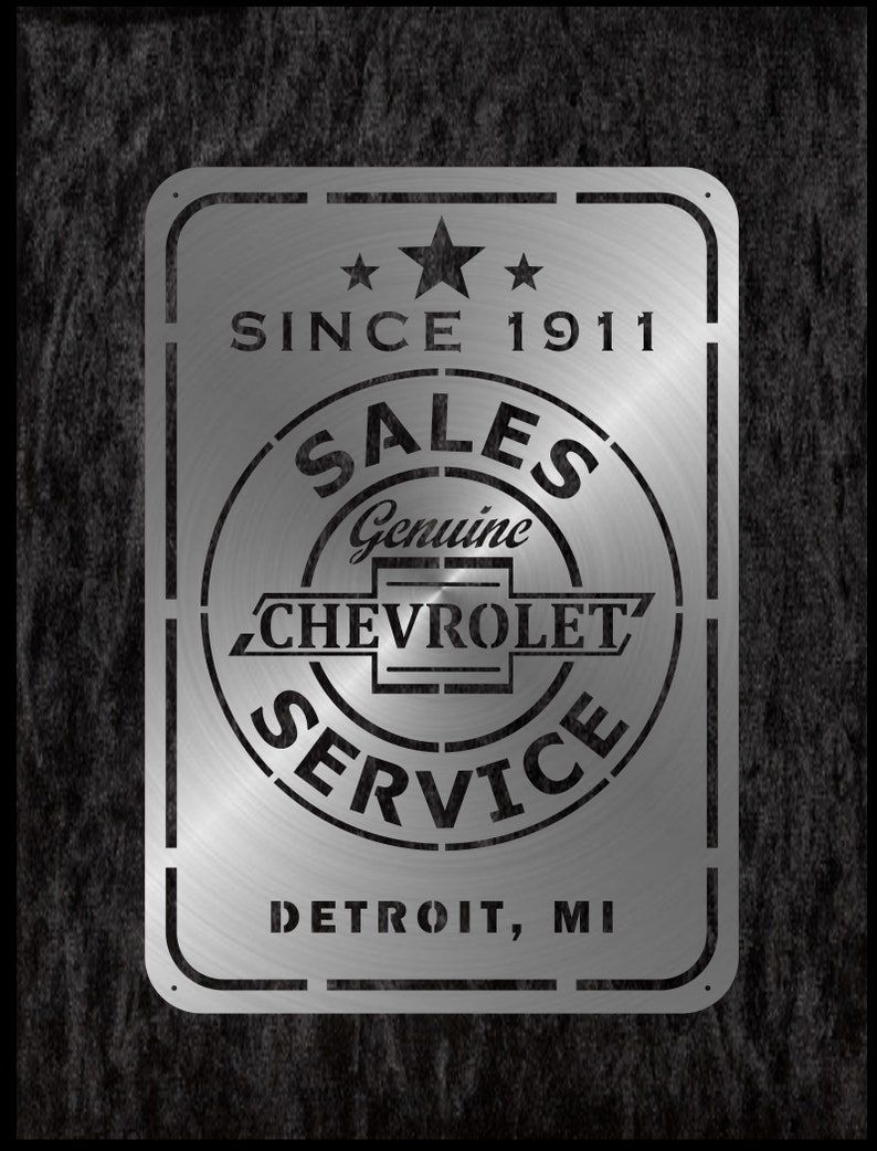 Chevrolet Sign SVG DXF File Pkg Vintage Gas Plasma, Vinyl, Print, Etc ...