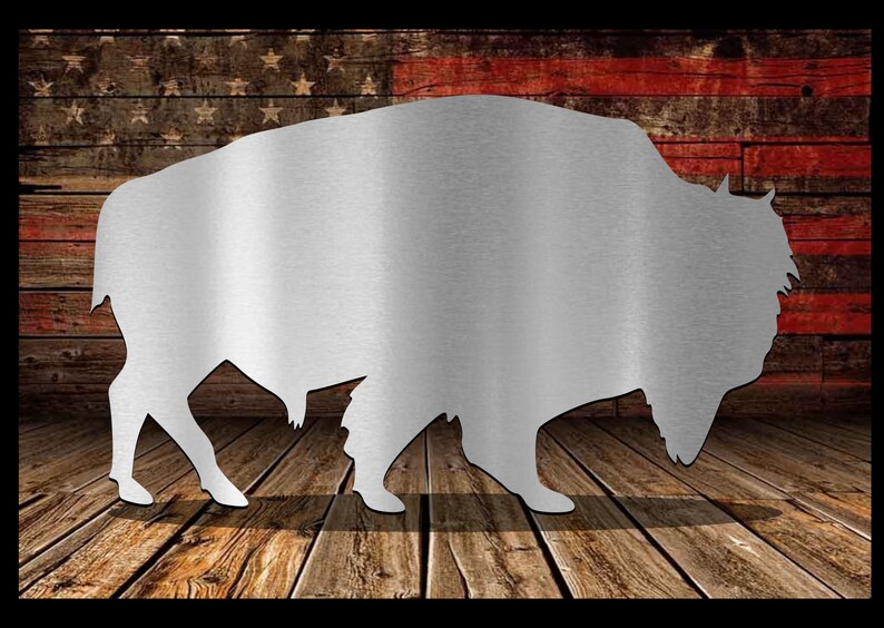 SVG DXF American Bison / Buffalo Silhouette Digital File - Etsy