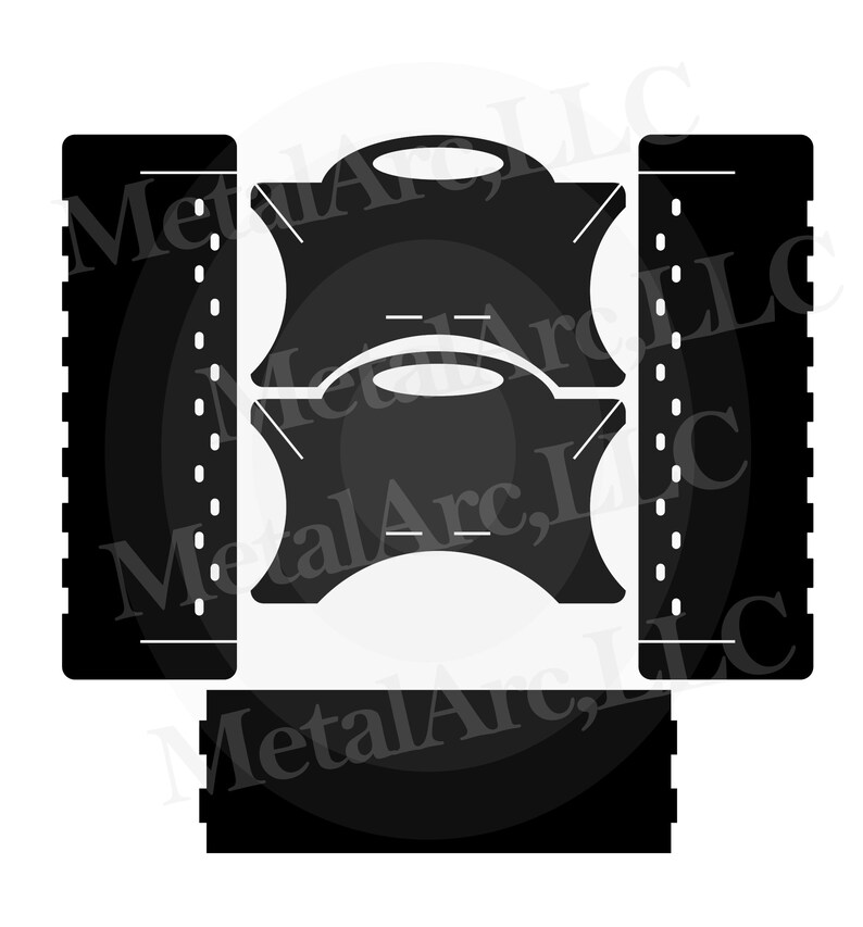 Collapsible Fire Pit SVG DXF Digital File 32 Customizable Fire Pit File ...