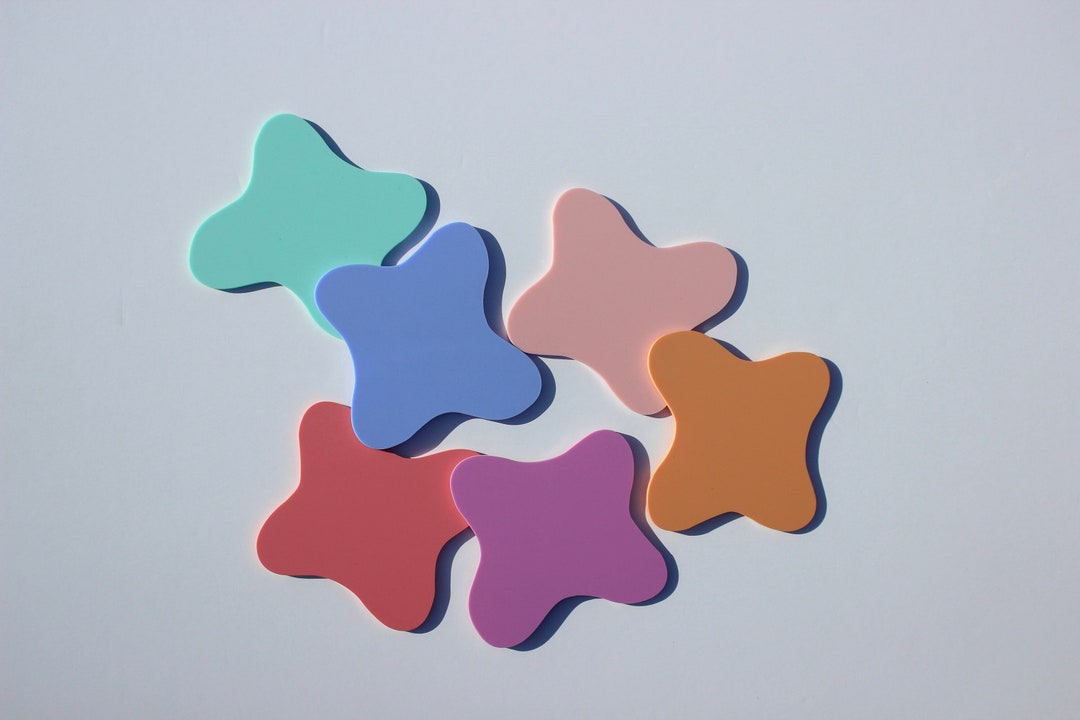 Blob Coaster / Wavy Squiggle Trinket / Candle Tray Aesthetic Irregular ...