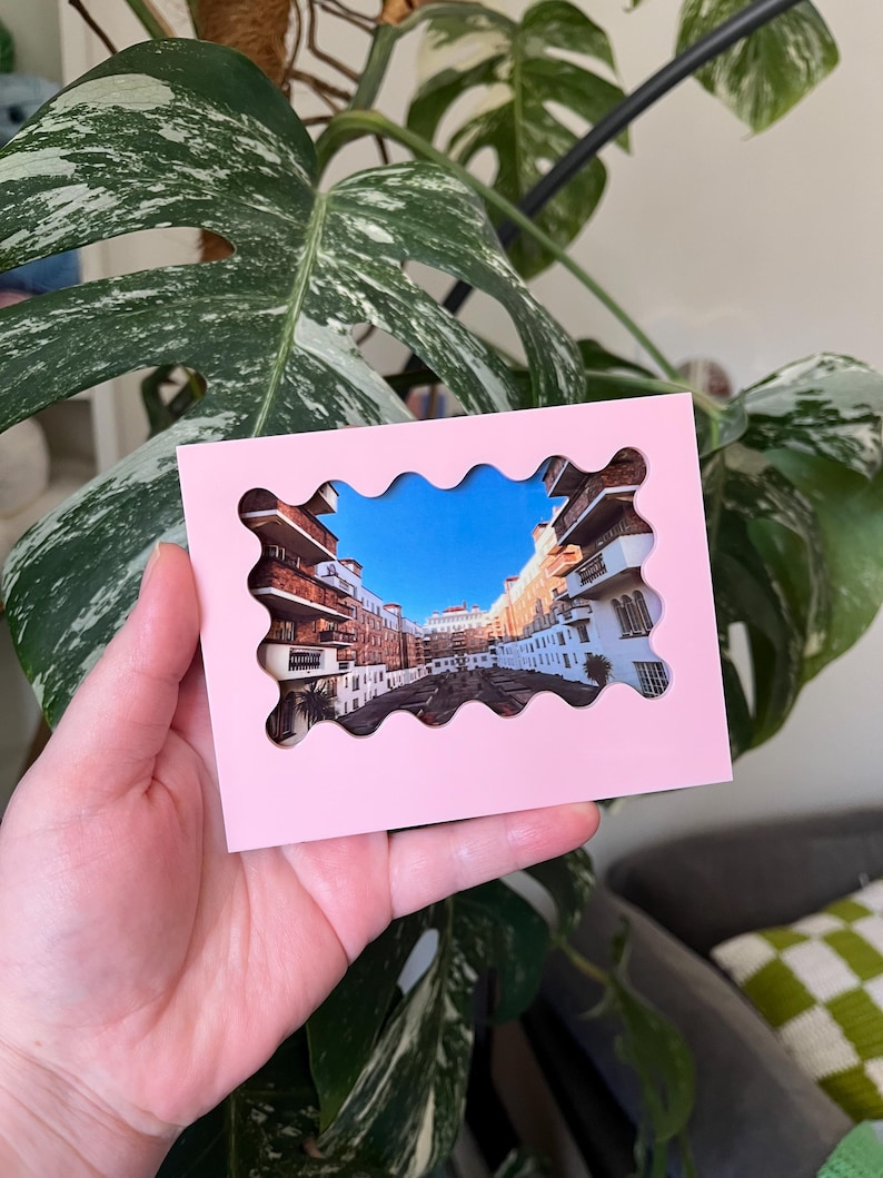 Wavy Instax Wide Photo Frame: Dorm Decor, Bestie Gift, Magnet Option - Etsy