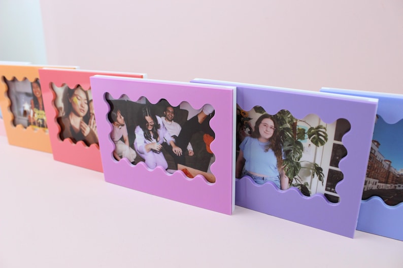 Wavy Instax Wide Photo Frame: Dorm Decor, Bestie Gift, Magnet Option - Etsy