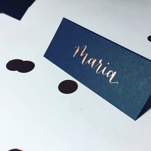 Navy Blue Name Cards Place Cards Place Setting Name Cards - Etsy