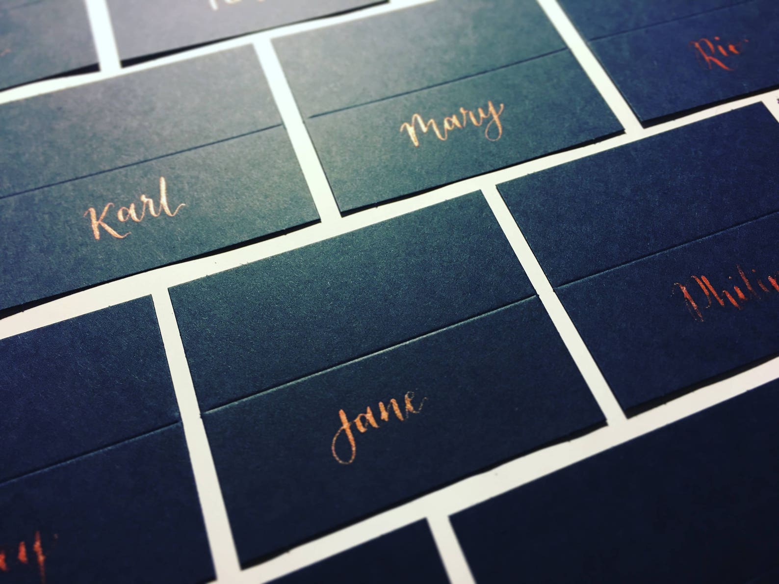 Navy Blue Name Cards Place Cards Place Setting Name Cards - Etsy
