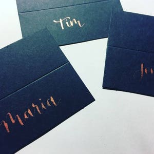 Navy Blue Name Cards Place Cards Place Setting Name Cards - Etsy