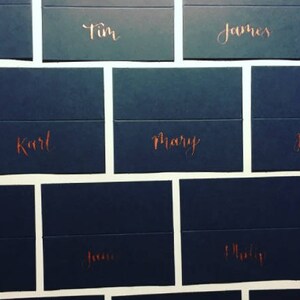 Navy Blue Name Cards Place Cards Place Setting Name Cards - Etsy