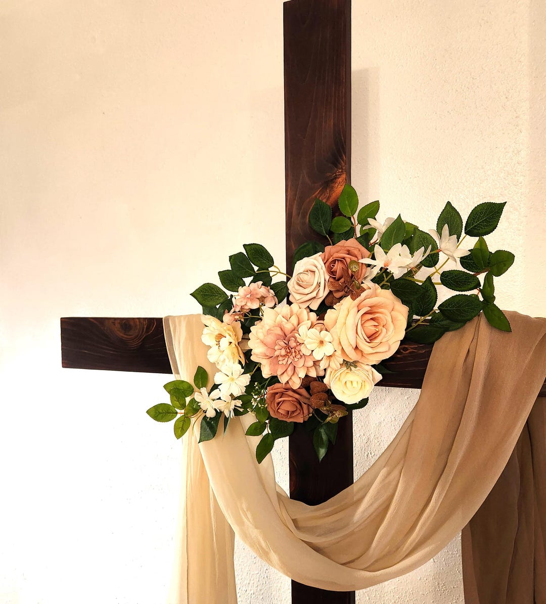 Large Wooden Cross 72" (6 Ft): Rustic Wedding Decor, Church, Home ...