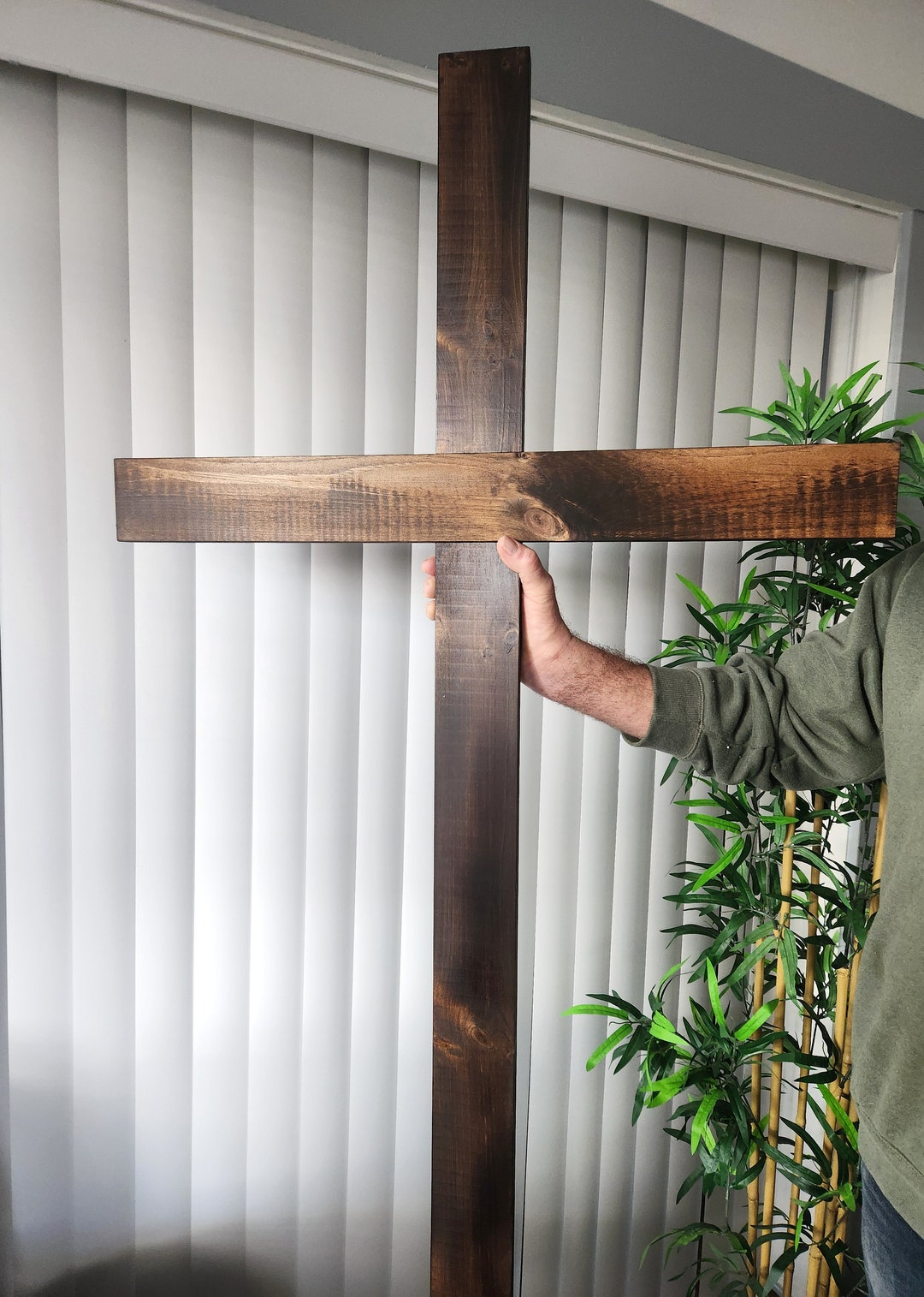 Rustic Wood Cross: Christian Wedding Decor, Church Cross, Baptism ...