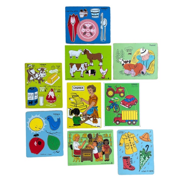 Judy Instructo Wooden Puzzles - Etsy