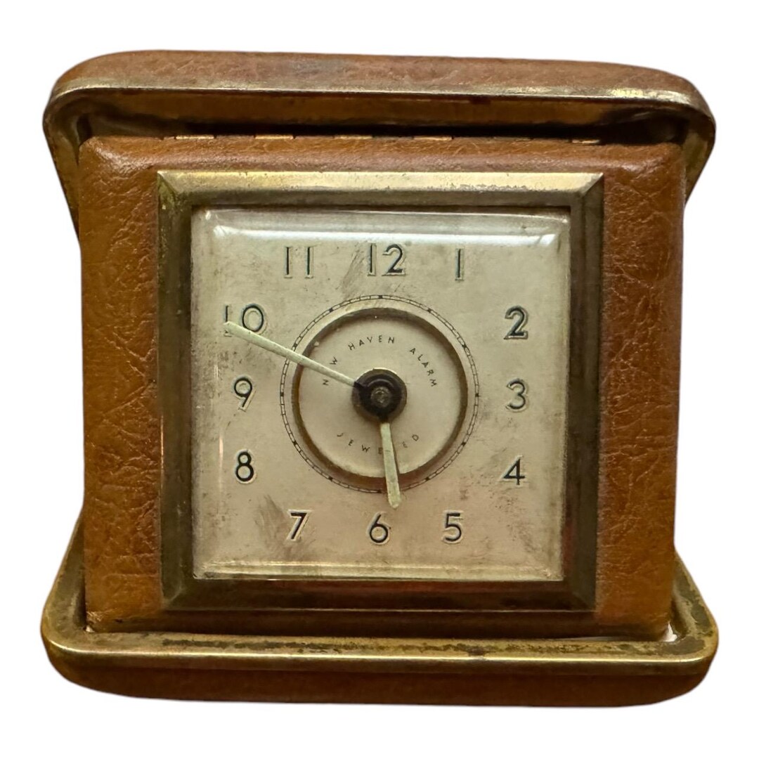 Vintage, Circa 1940s/50s New Haven Folding Portable, Working Alarm ...