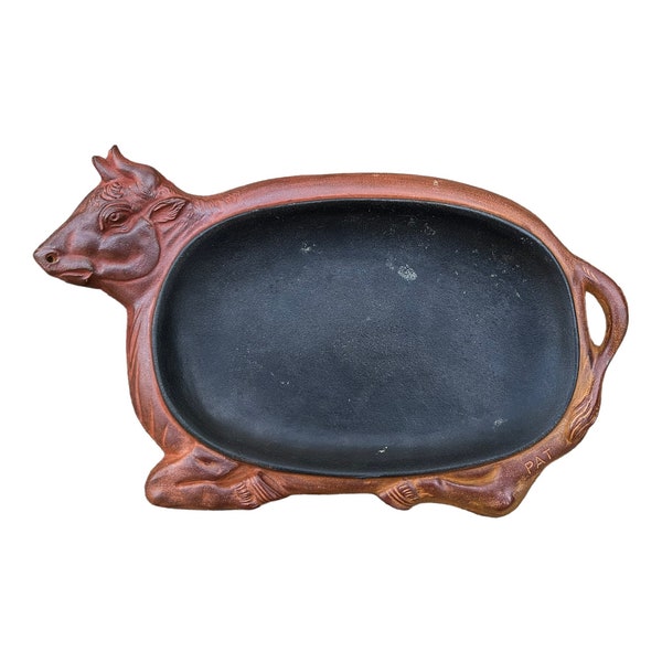 Cast Iron Cow Plate - Etsy