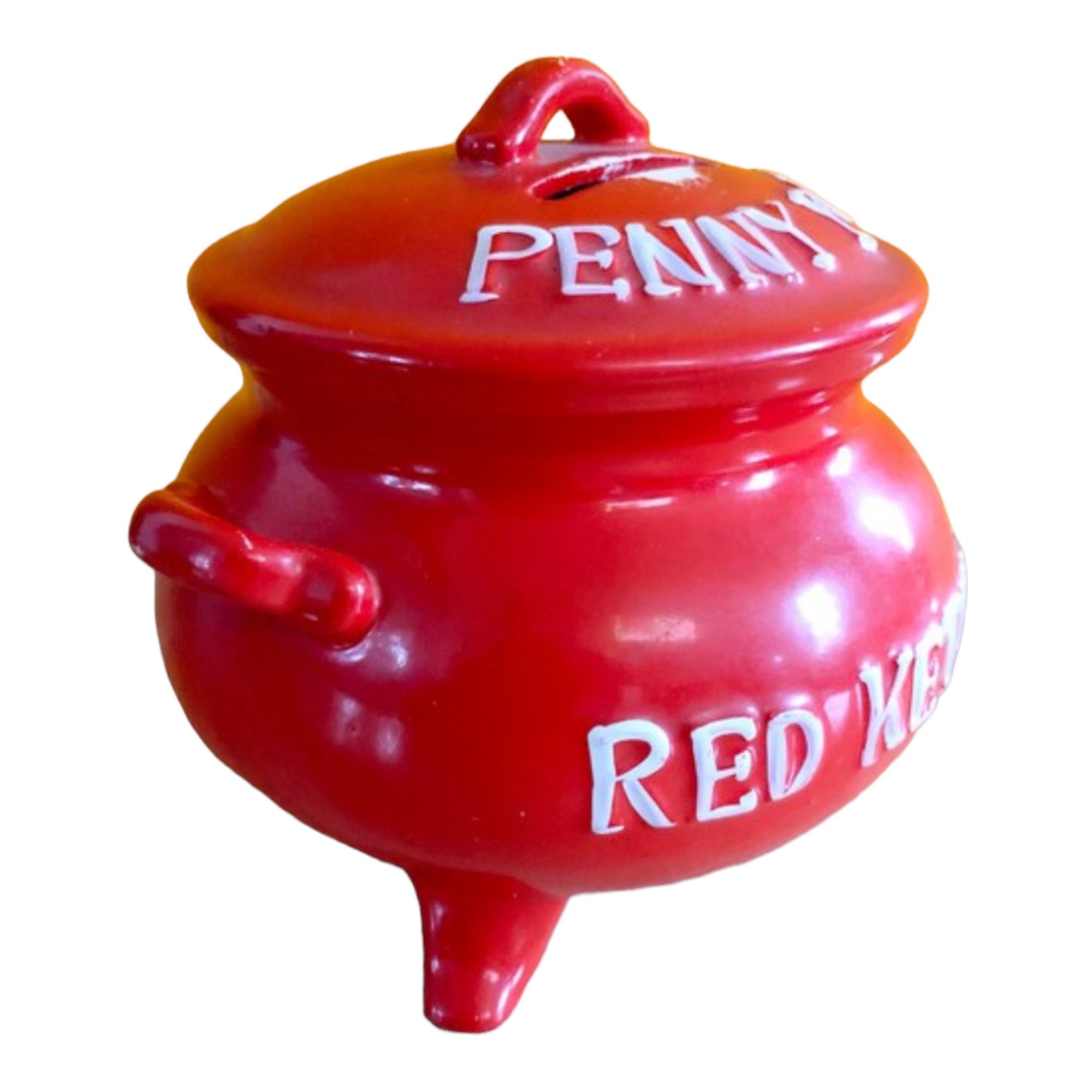 Vintage 1950s Mid Century Ceramic LEGO Red Kettle Penny Pot - Etsy