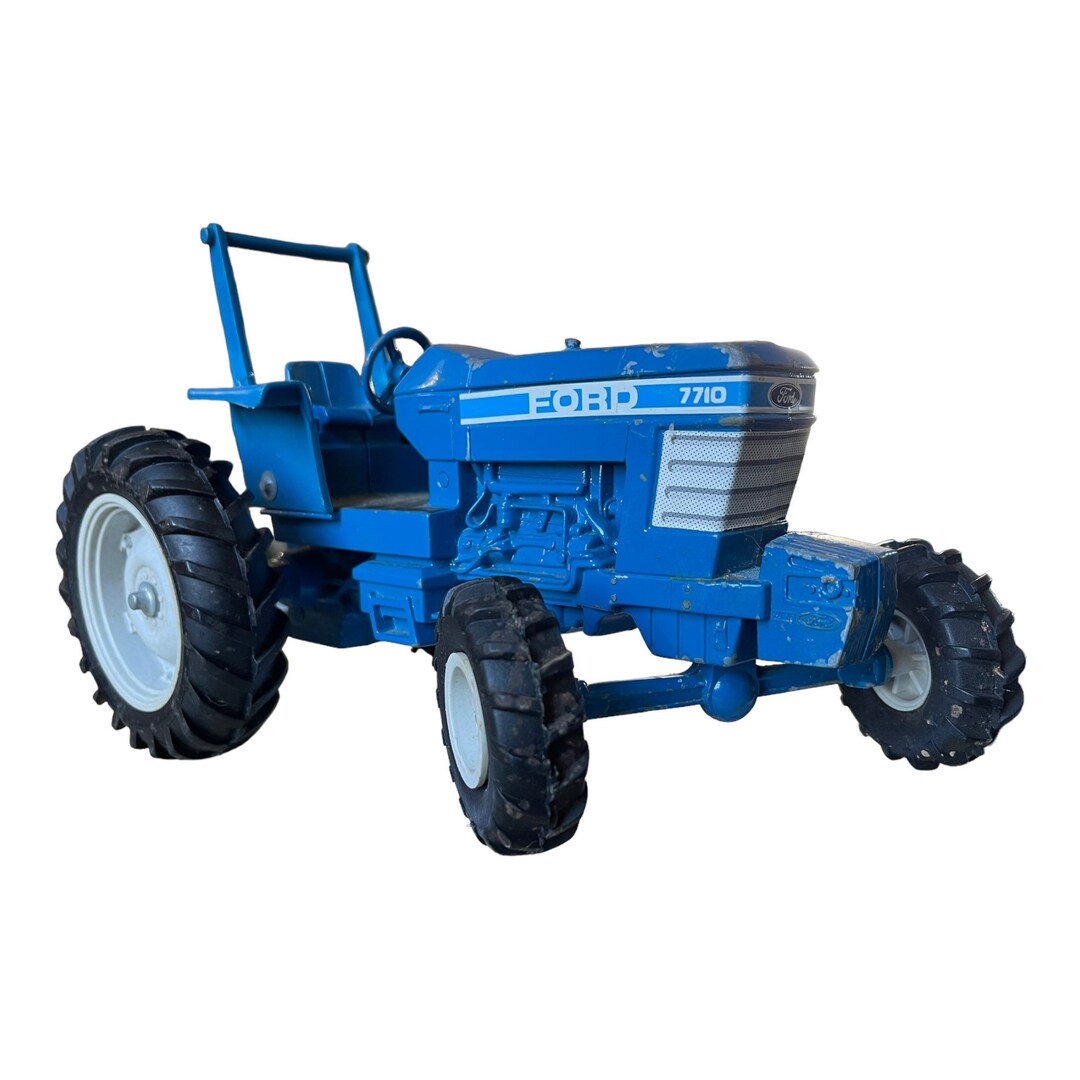 Vintage 1970s Die Cast Metal Ford Toy Tractor, Model 7710 Made in USA ...