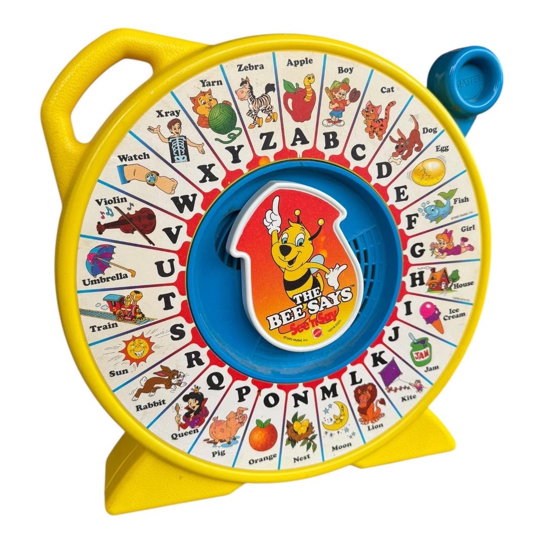 Vintage 1995 See-n-say the Bee Says, Leaning Toy Featuring Animal ...