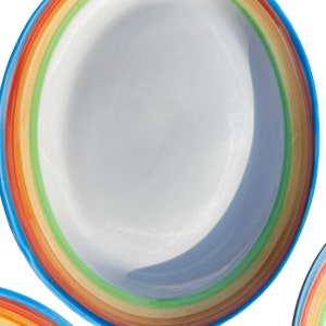 Set of Four, Gibson Hand Painted Ceramic Serving Platters, Dinner ...