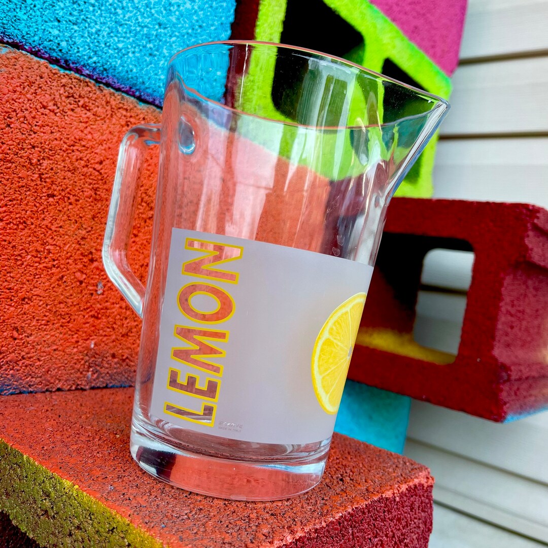 Vintage 1980s Cerve, Made in Italy, Heavy, Clear and Frosted Glass ...