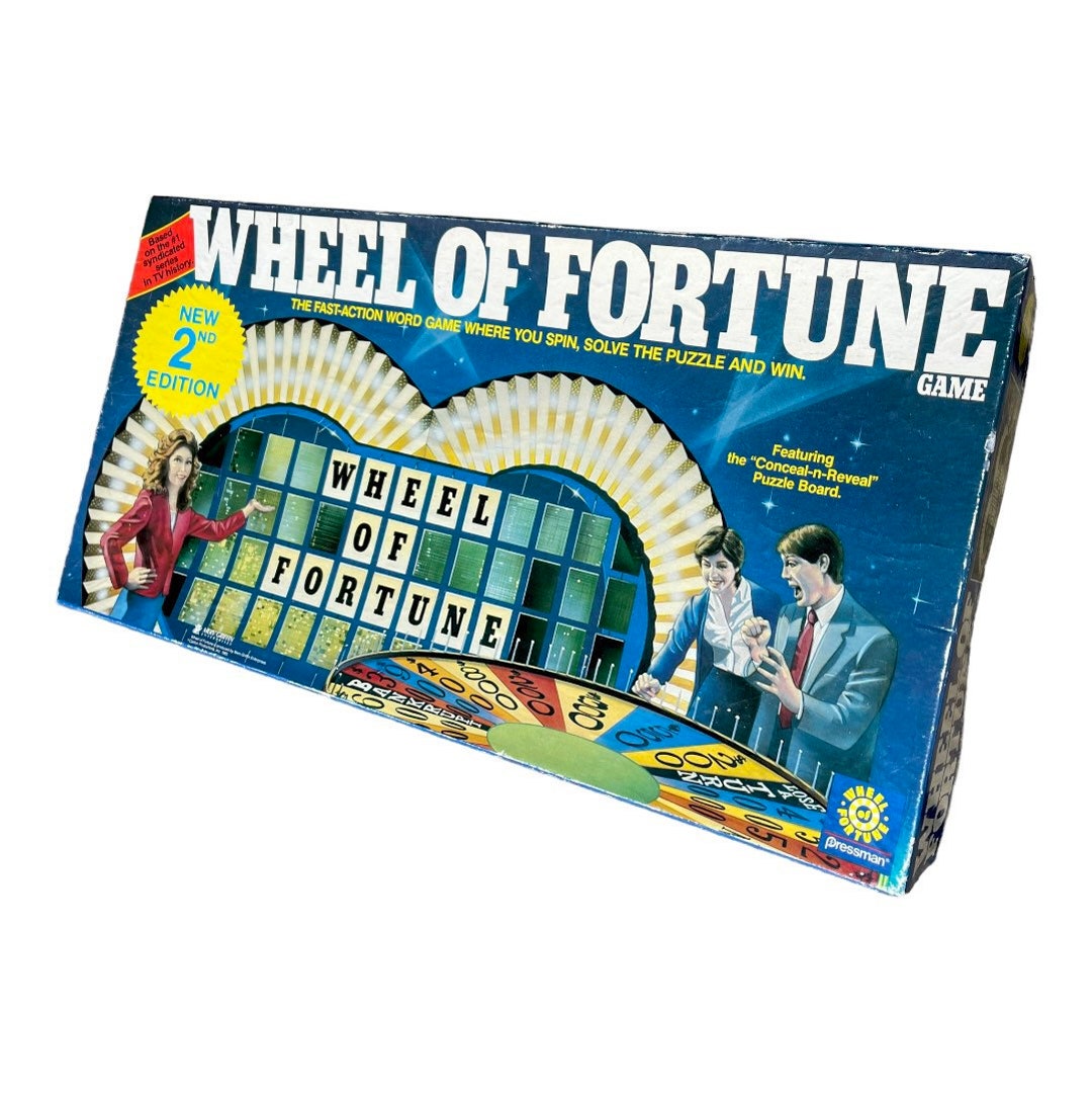 Vintage 1985 Wheel of Fortune Second Edition Pressman Board Game in Its ...