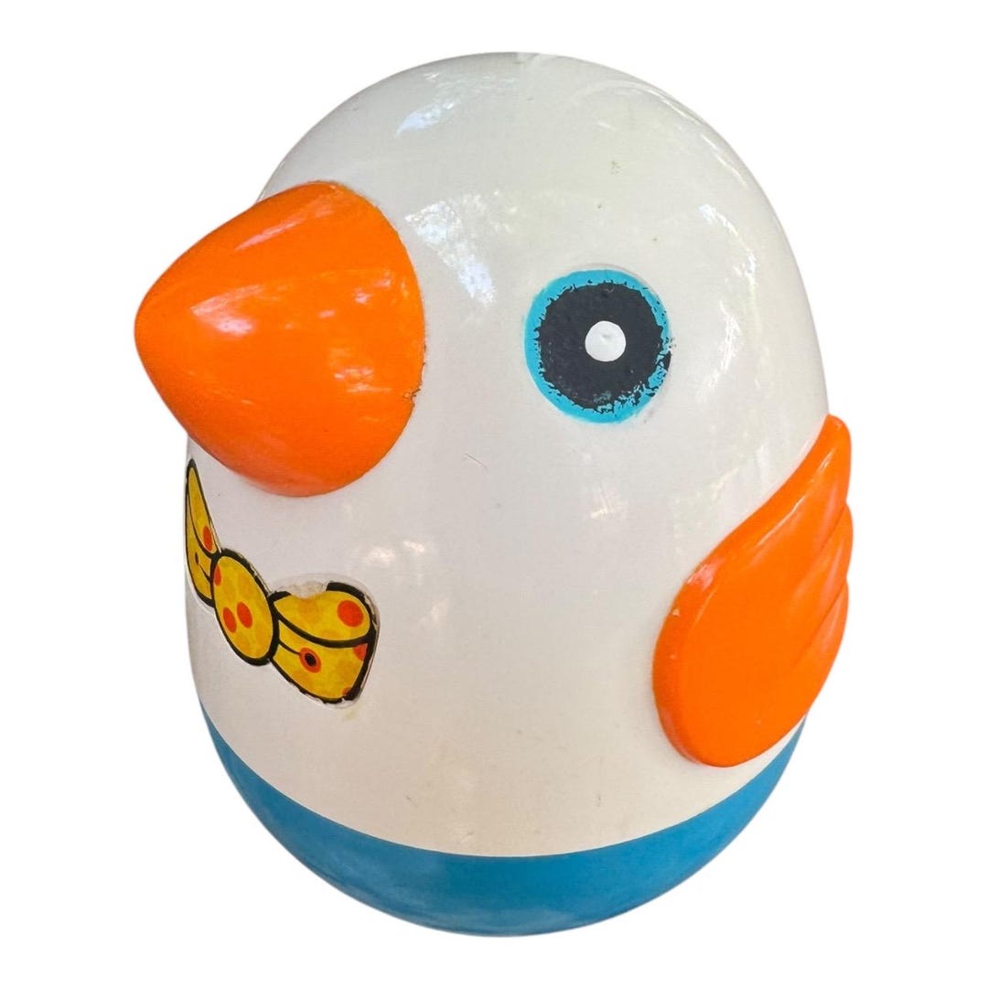 Vintage 1986 Child’s Playskool Weeble-like Chime Bird Musical Toy ...