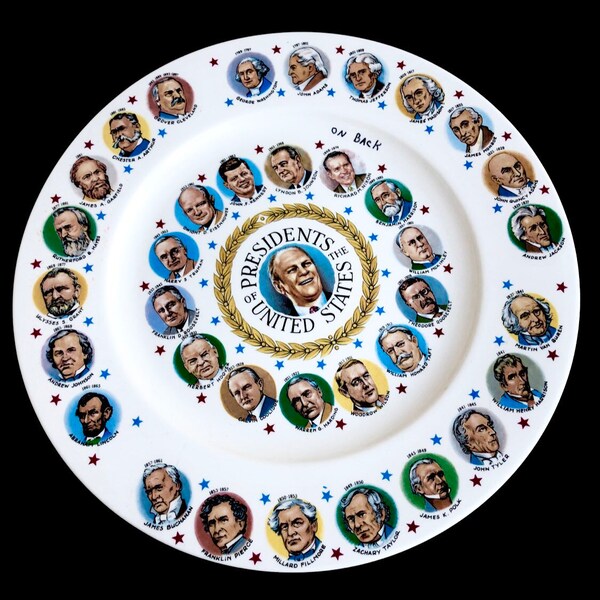President Plates - Etsy