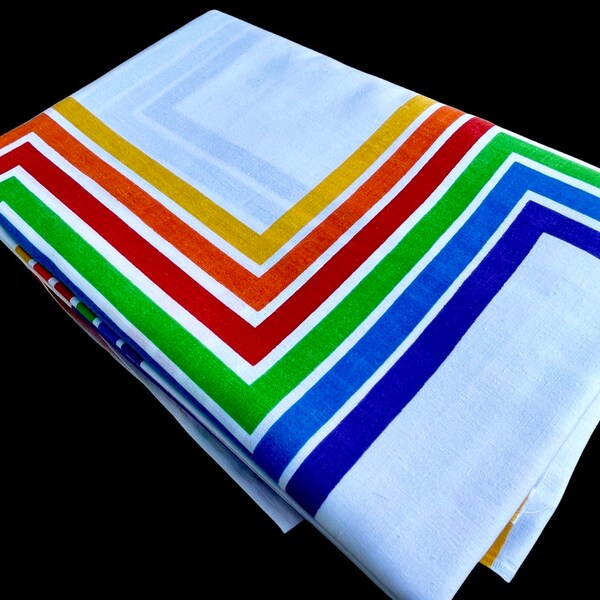 Vintage Rainbow Sheet - Etsy