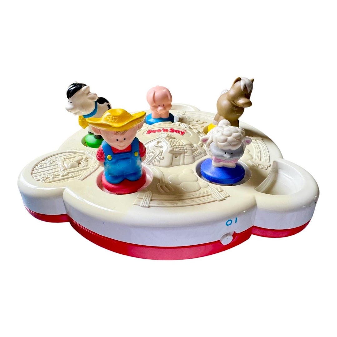 Vintage 1995 Fisher Price See-n-say 3D Touch & Sound Old Macdonalds ...